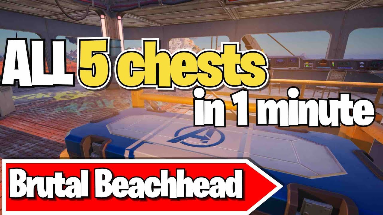 Brutal Beachhead SPEED run of Avenger chests in Fortnite Chapter 5 Season 4 - YouTube