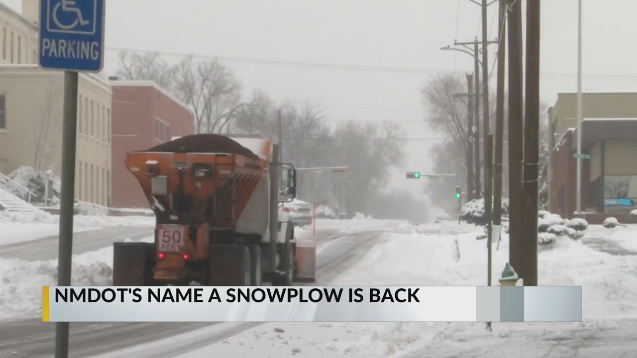 New Mexico DOT launches 2025 snow plow naming contest - YouTube