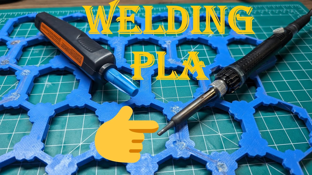 PLA Welding Using Super Glue & Soldering Iron #3dprinting - YouTube