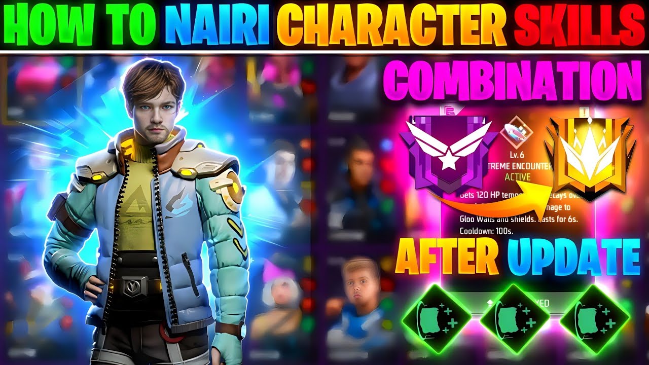 NAIRI CHARACTER SKILL COMBINATION 2023 | BR RANK BEST CHARACTER ...