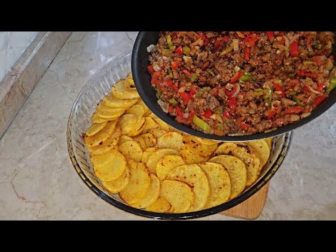 📢 PATATES VE KIYMA VARSA BU LEZZETLİ YEMEĞİ DENEYİN 👉 FIRINDA KIYMALI PATATES OTURTMA #food