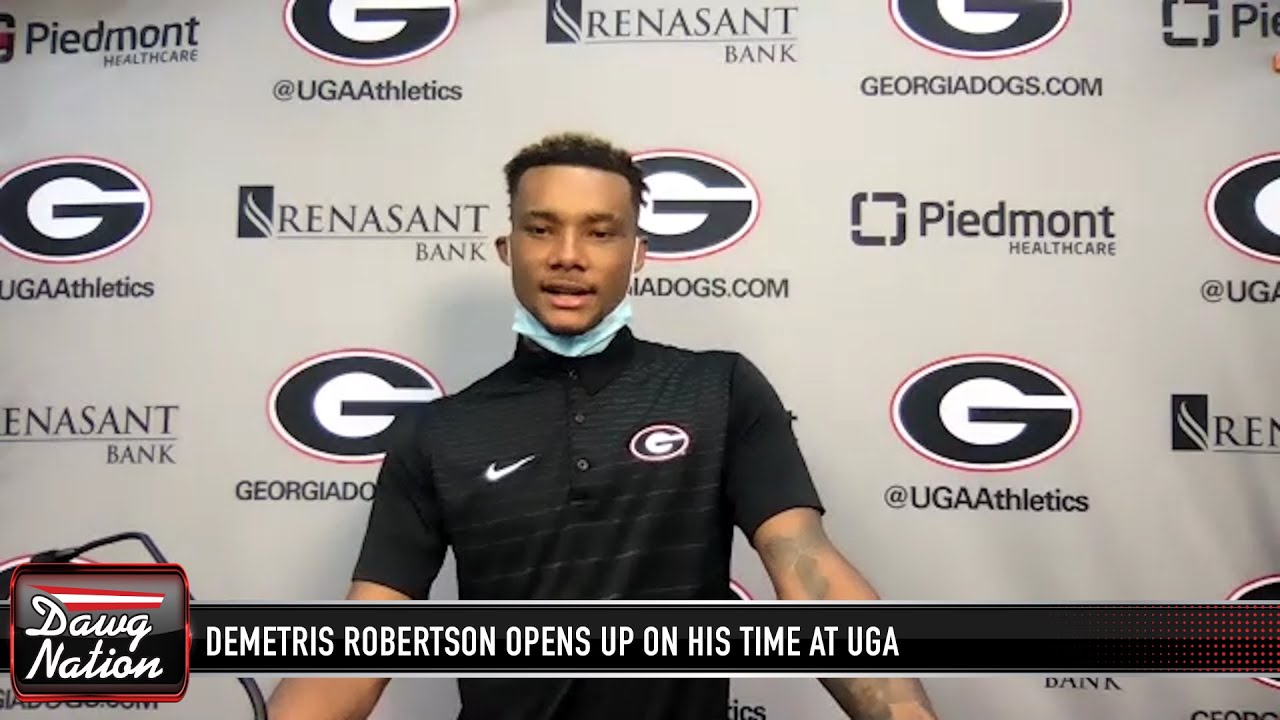 Demetris Robertson discusses his UGA career to this point - YouTube