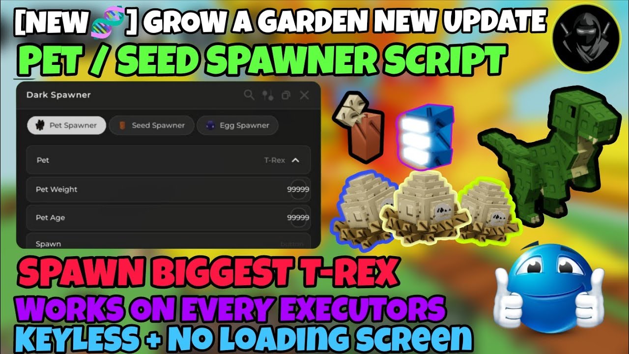 [Best🧬] Grow A Garden🦖 Pet & Seed Spawner Script | Keyless ( Not Patch ) Working 2025 - YouTube