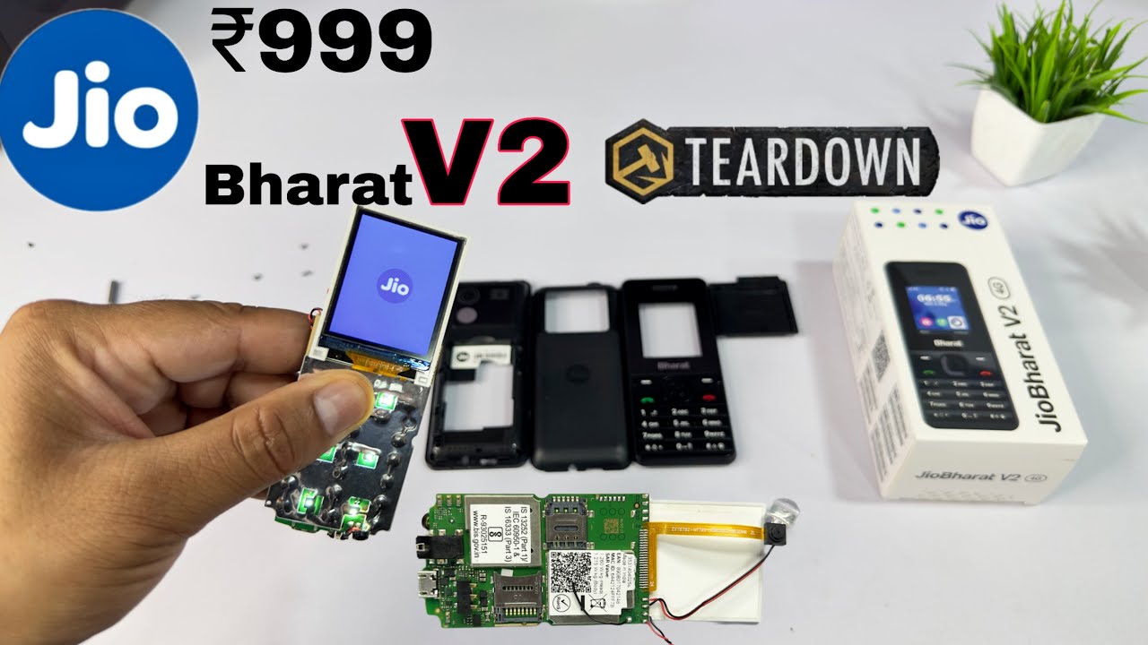 Jio Bharat V2 Deep Unboxing ||Drop Test ||Teardown || Full Dissembling ...
