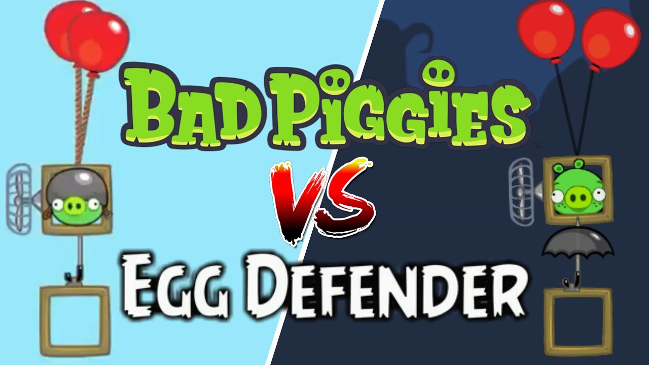 Bad Piggies Vs Angry Birds Egg Defender - YouTube