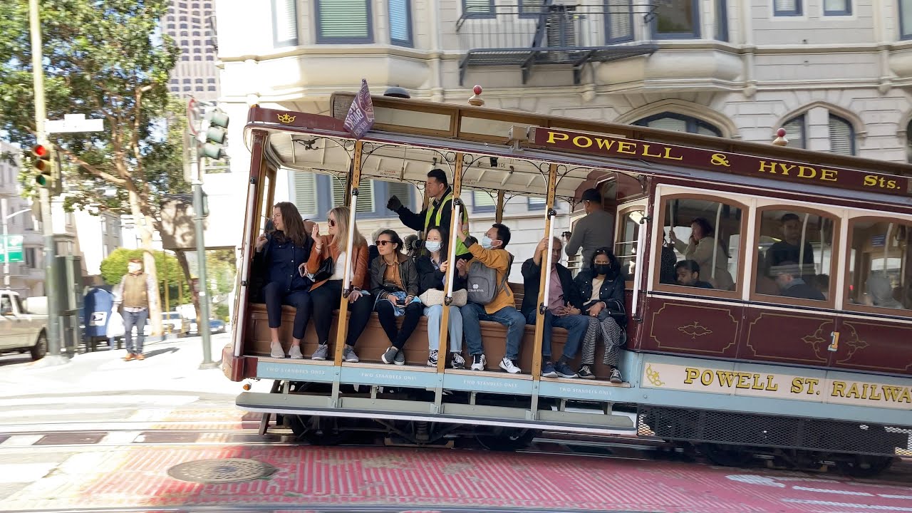 Powell-Hyde Cable Car 1 @ Powell St & Pine St San Francisco California ...