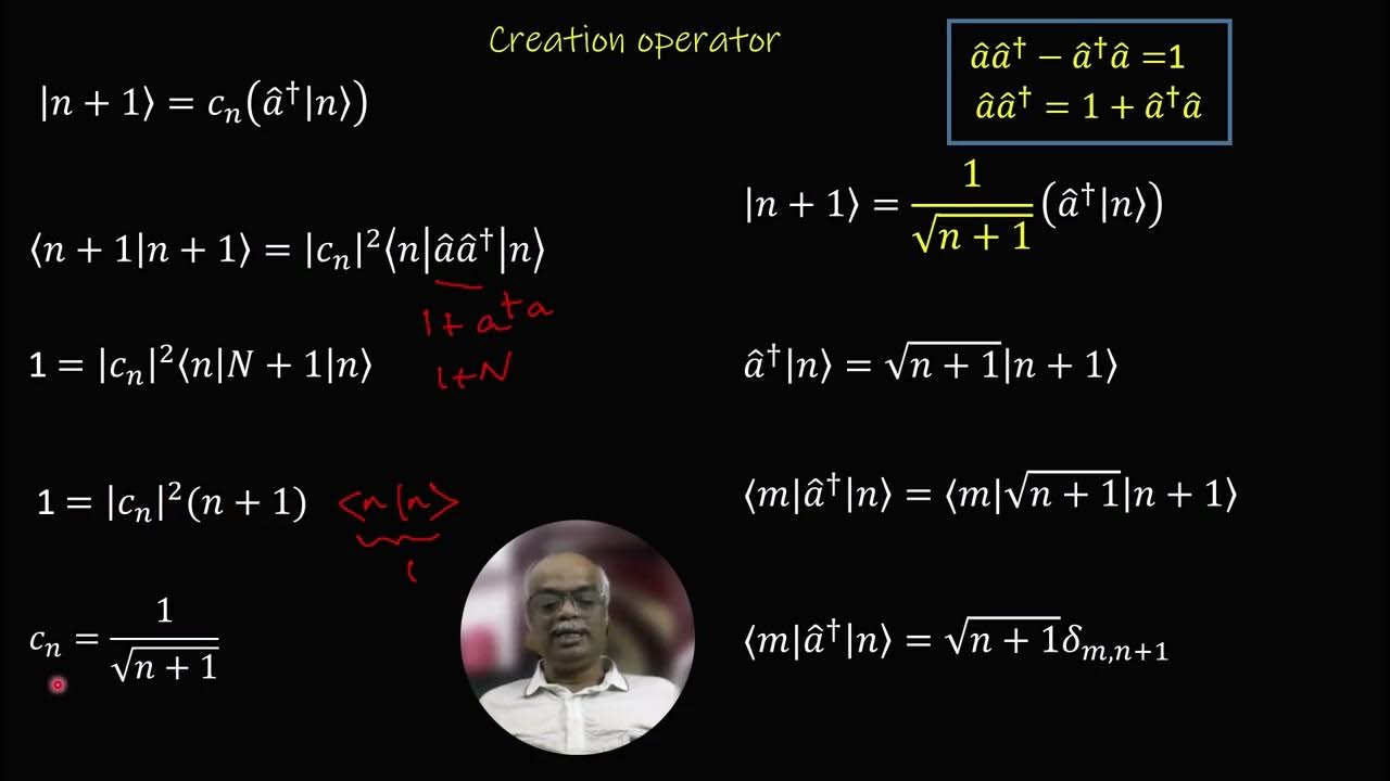 Harmonic Oscillator Part 2: Commutation of creation, annihilation and number operators, matrices ...