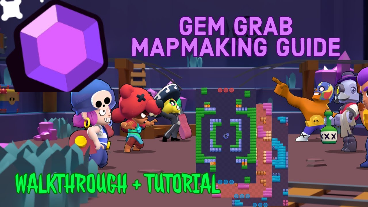 How to make GOOD GEM GRAB MAPS tutorial #BrawlMaps - YouTube