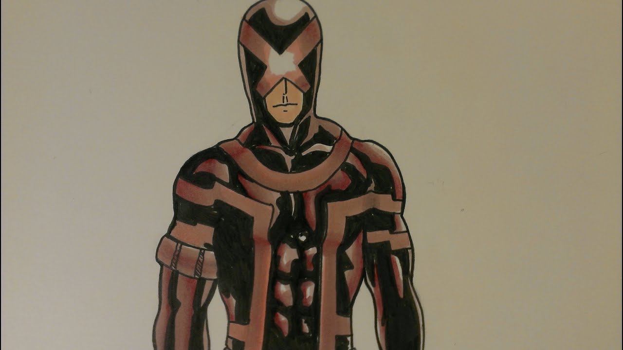 Drawing Cyclops, Marvel comics - YouTube