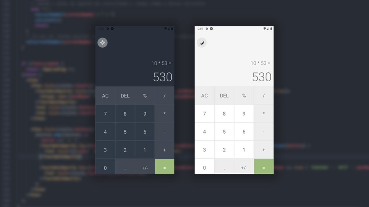 React Native ⚛️: Calculadora com light e dark theme - YouTube