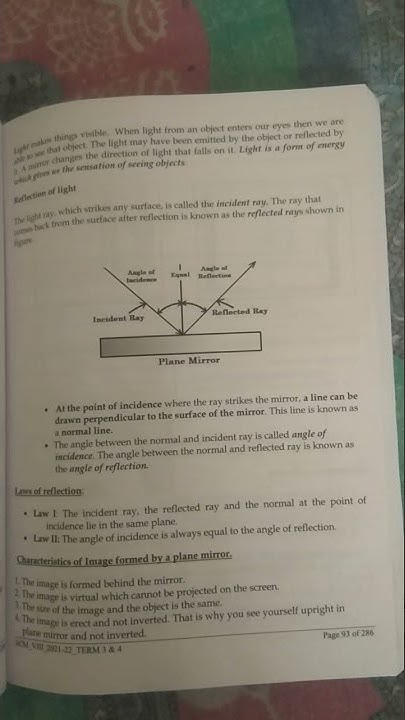 Light Class 8 Science Ncert #class8ncertscience #lightclass8 - YouTube