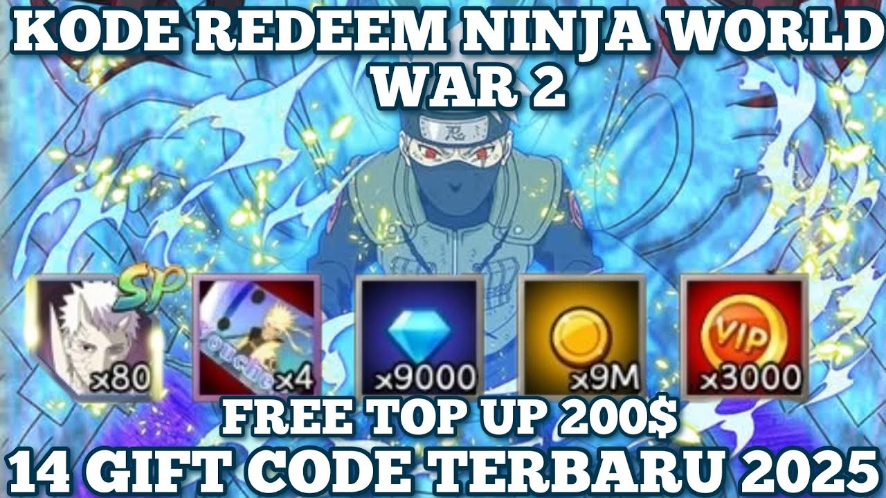 Kode Redeem Ninja World War 2 2025 ! Gift Code Ninja World War 2 ...