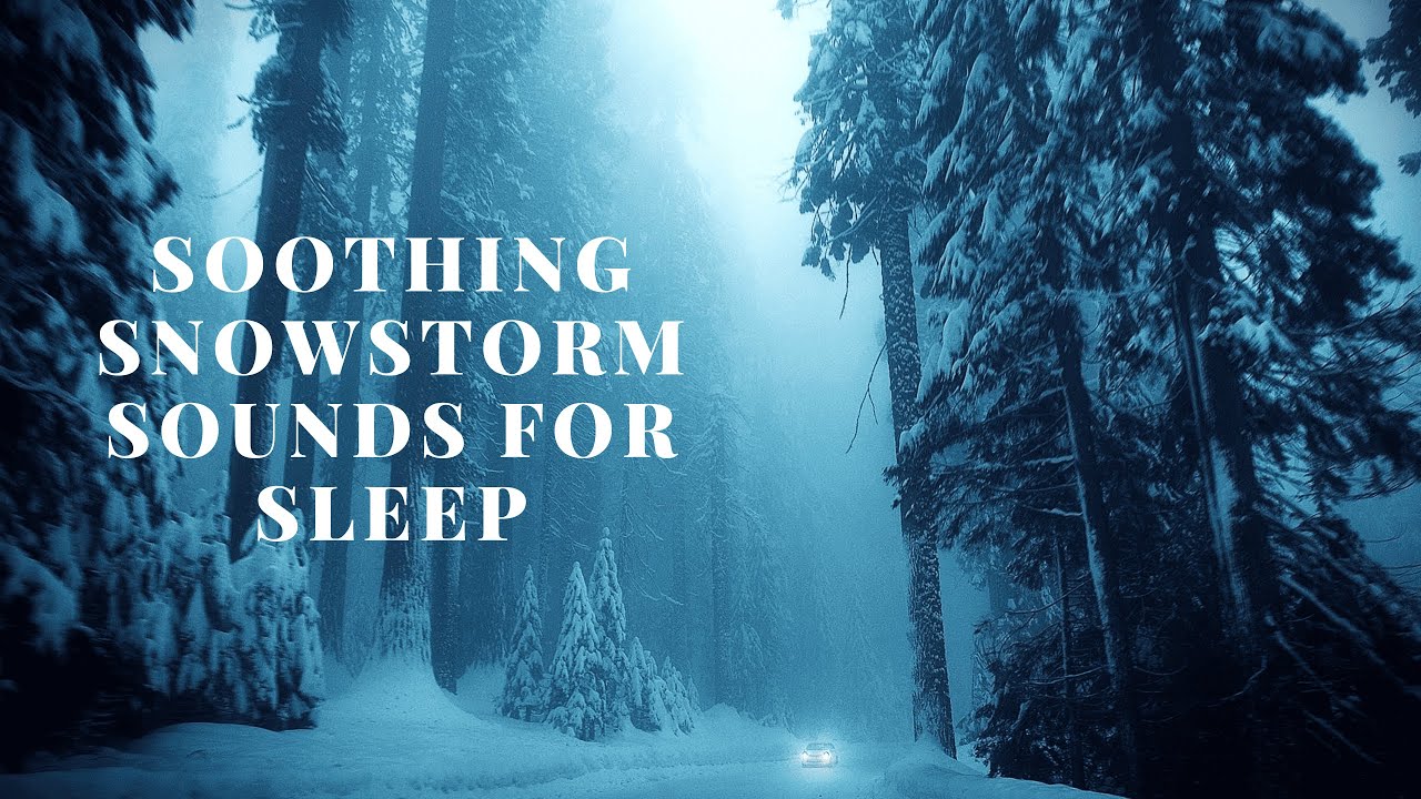 Soothing Snowstorm Sounds for Sleep, Relaxation, and Meditation . Deep ...