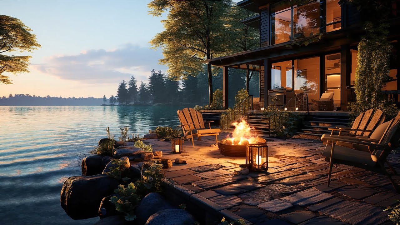 Calm and Relaxation on Lakeside Ambient with Relaxing Nature Sound ...