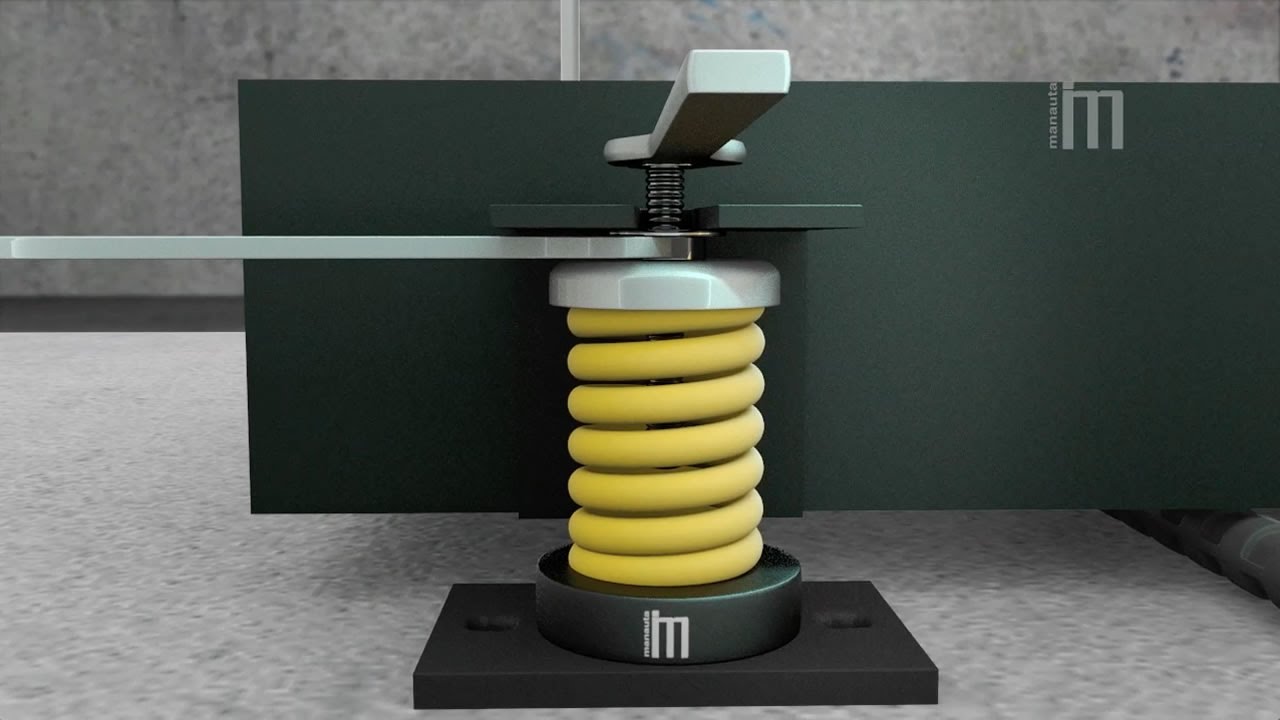 Base de inercia con resortes RSL - YouTube