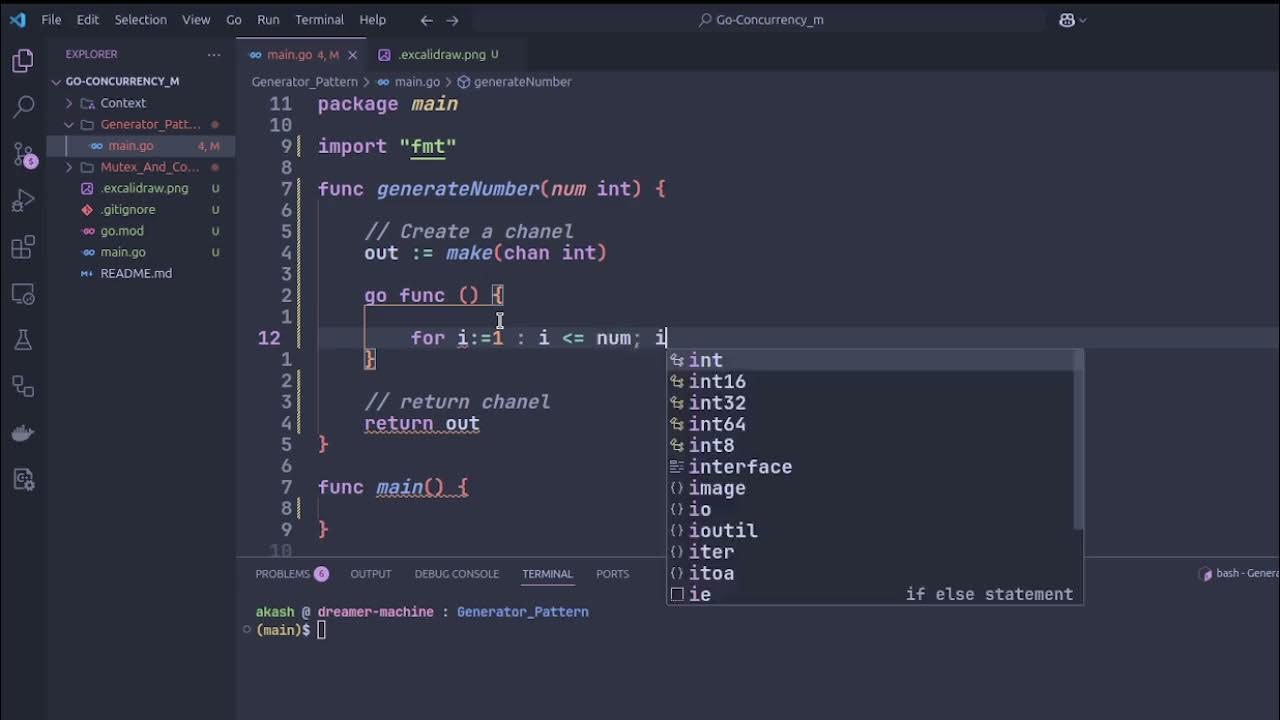 Go concurrency : Generator Pattern. - YouTube