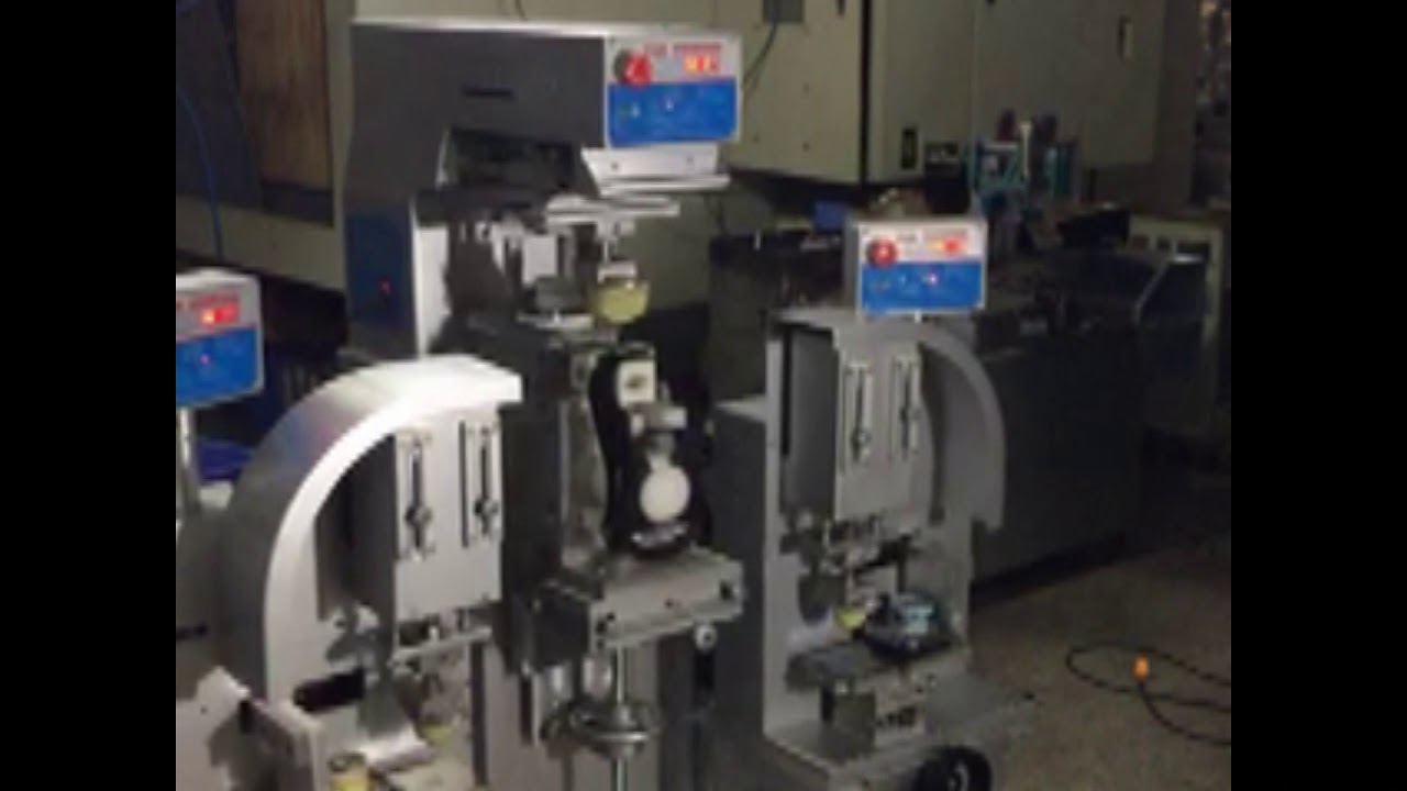 curved surface printing machine, - YouTube