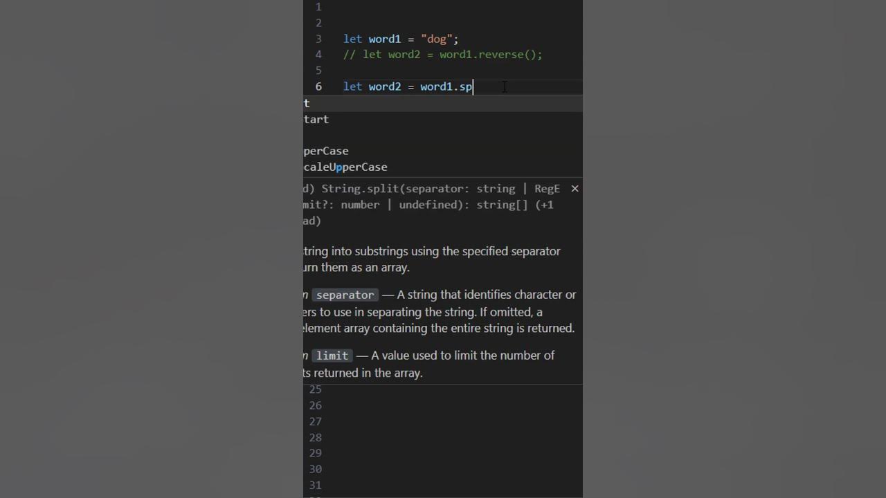How to reverse a string | One Minute Javascript | 1 Min JS | Quick JS | #shorts - YouTube
