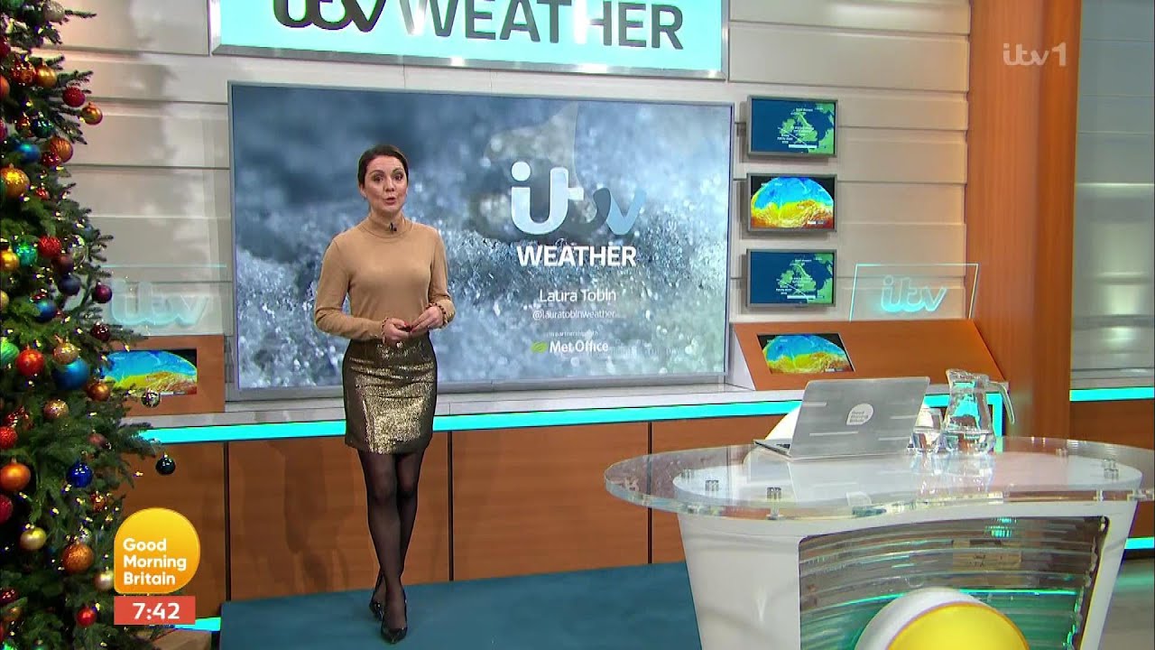 Laura Tobin - Pantyhose, Mini GMB Weather 13Dec2022 - YouTube