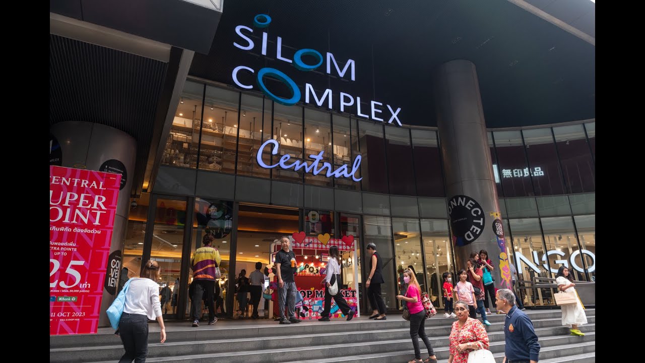 [4K] Walking tour inside Central Silom Complex shopping mall on ...