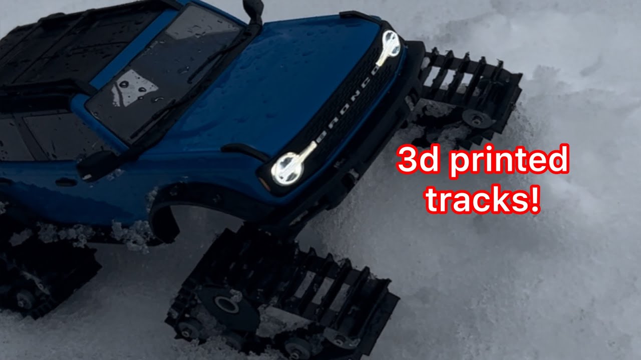 3d printed tracks for Trx4m review and run - YouTube