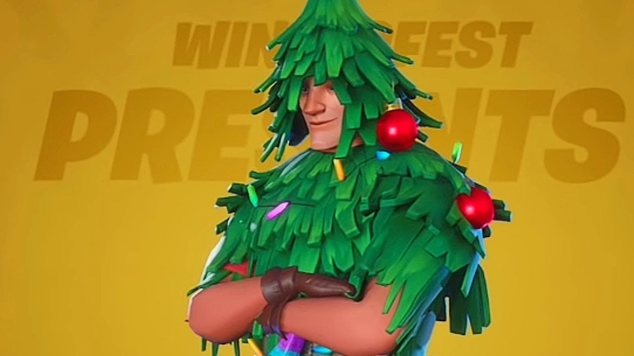 How to get LT. EVERGREEN skin in Fortnite Winterfest! (Christmas Tree ...
