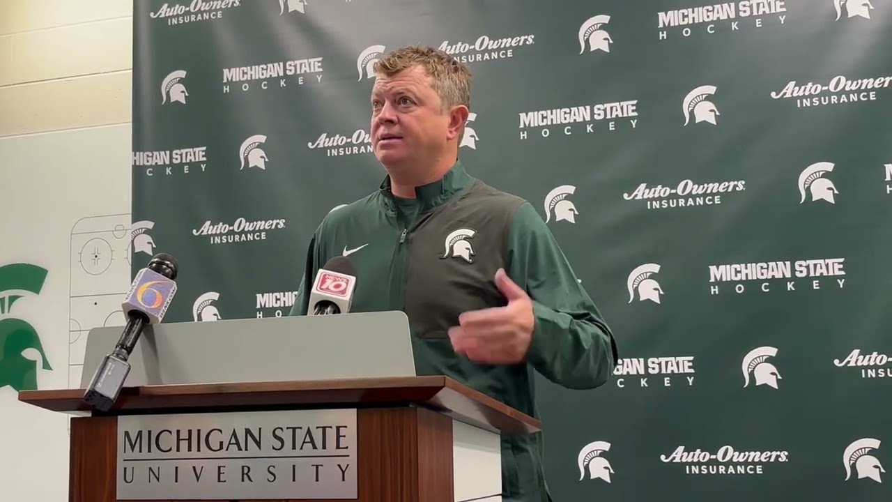 Michigan State hockey's Adam Nightingale talks injuries, preseason