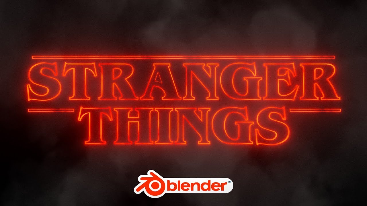 Blender - Stranger Things Intro Animation in Eevee - YouTube