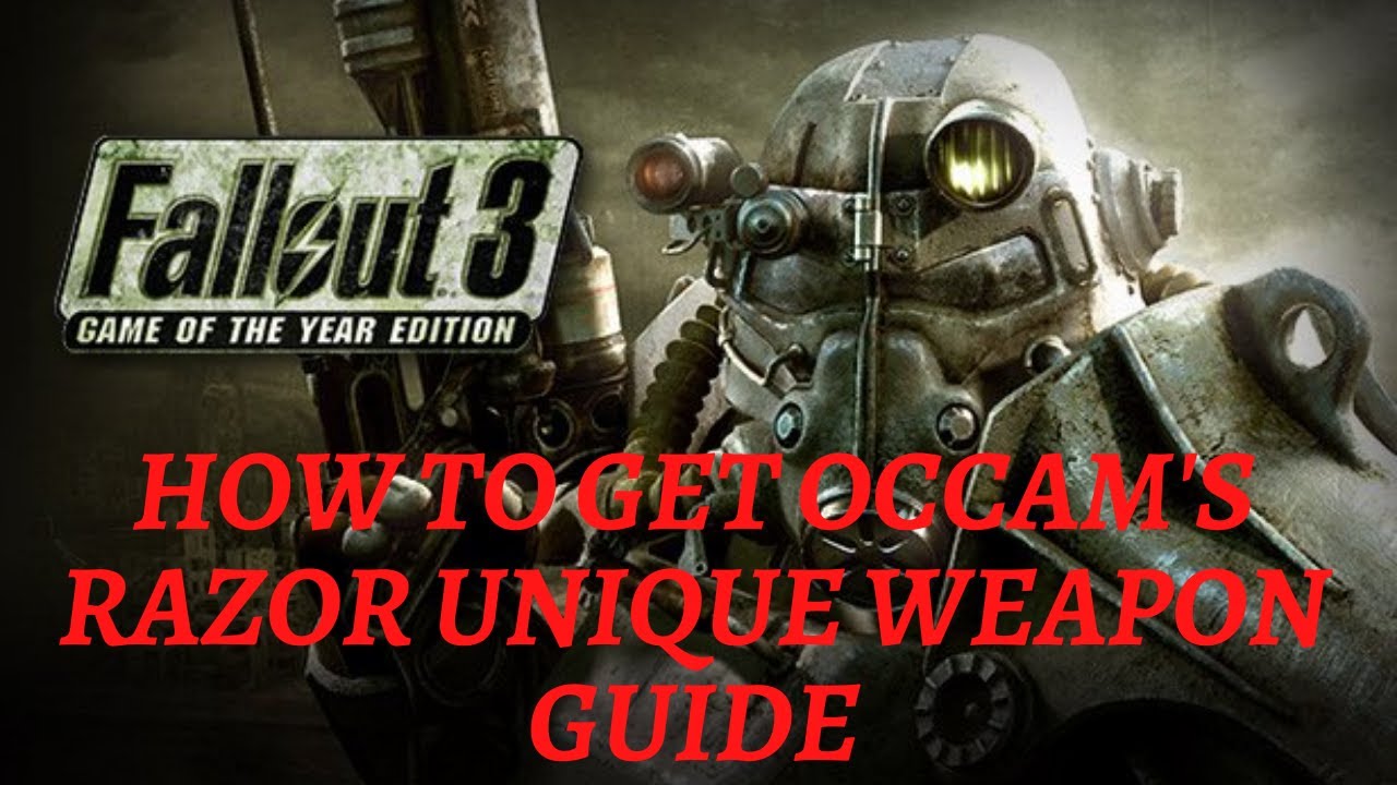 Fallout 3 How To Get Occam's Razor Unique Weapon Guide - YouTube