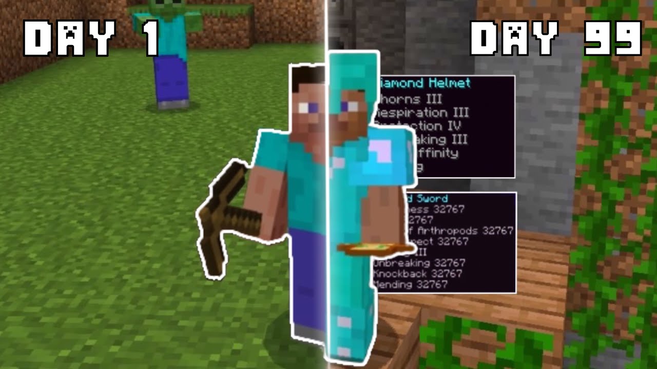 I Survived 100 Days in Minecraft Legacy Edition - YouTube