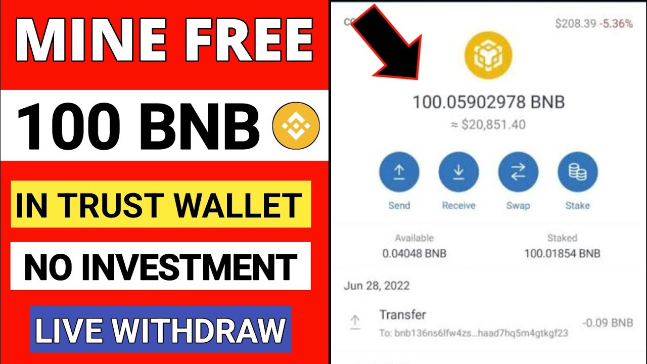 Free BNB Airdrop - Claim Free 105 BNB In Trust Wallet - Free Airdrop Token | No Investment ...