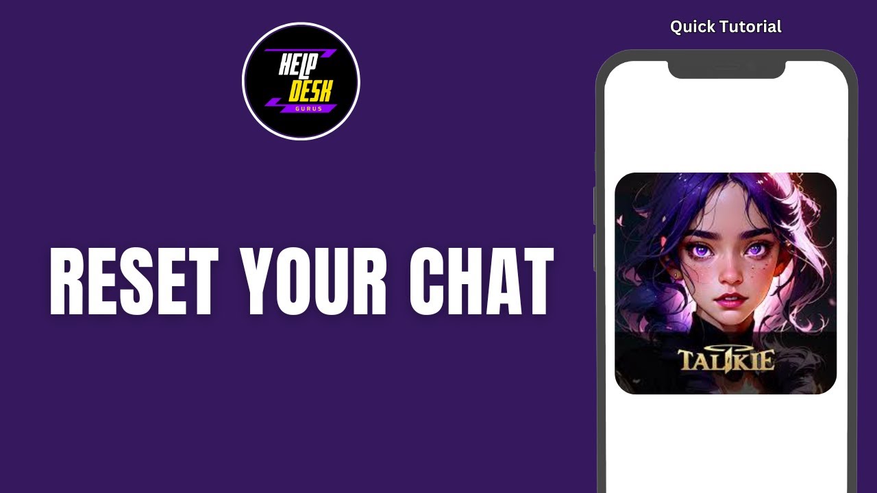 How To Reset Your Chat In Talkie App - YouTube