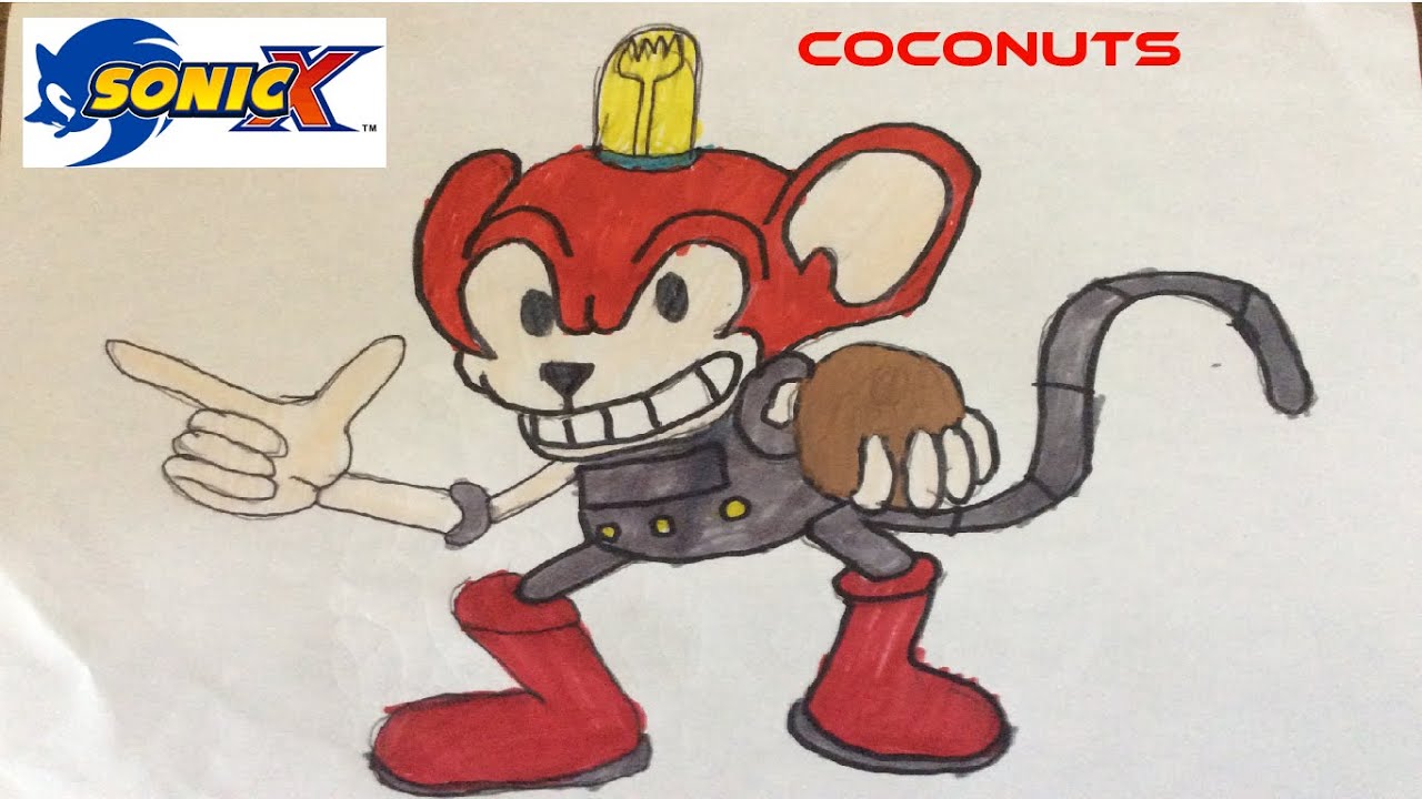 animating with k.f.a presents how to draw coconuts from sonic the ...