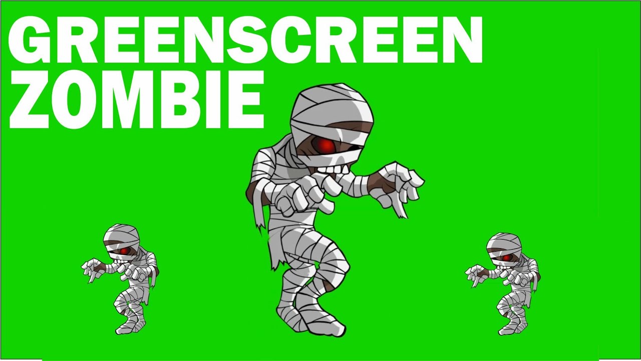 Greenscreen zombie animasi - YouTube