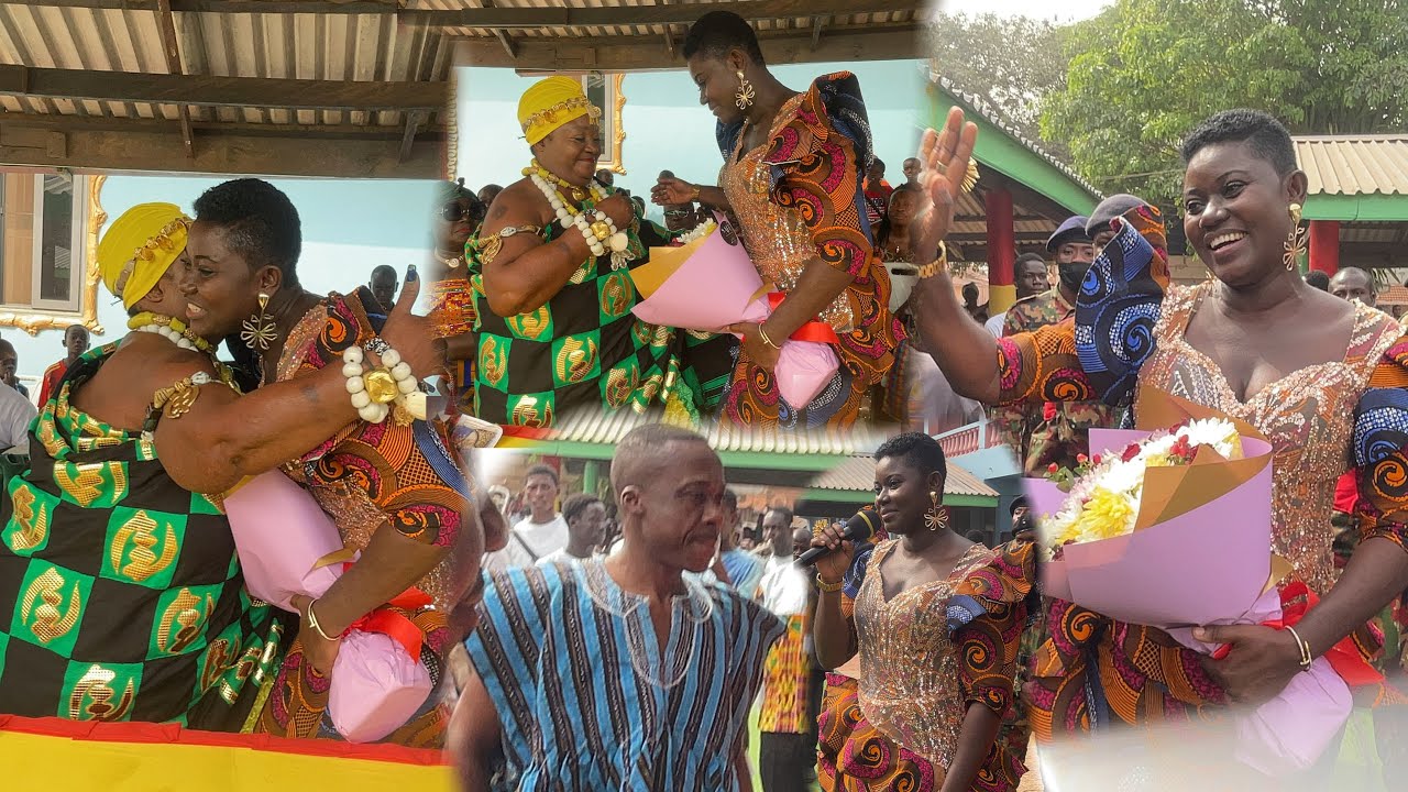 Afua Asantewaa Singathon And Husband St0rm Kwahu For Traditional ...