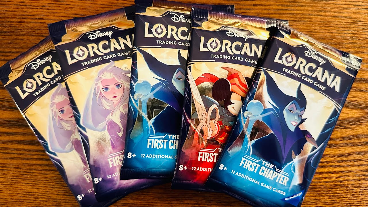 I Opened FIVE Packs of Disney Lorcana Cards! What Are These TCG Cards ...