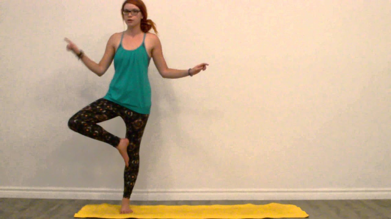 Learn how to do the tree pose : 3 ways - YouTube