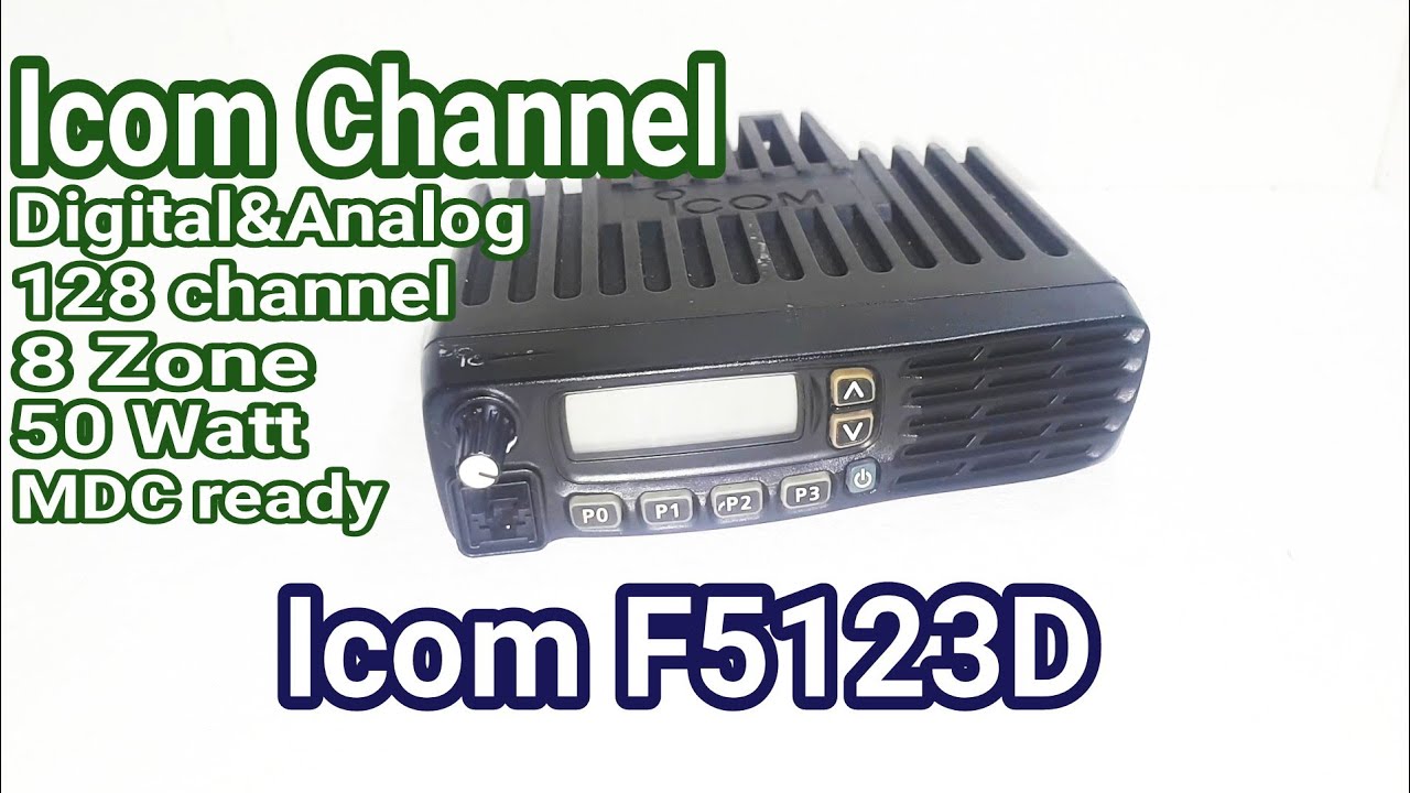 Ulasan review rig Icom F5123D VHF 50Watt Digital | F6123D F5121D F5122D ...