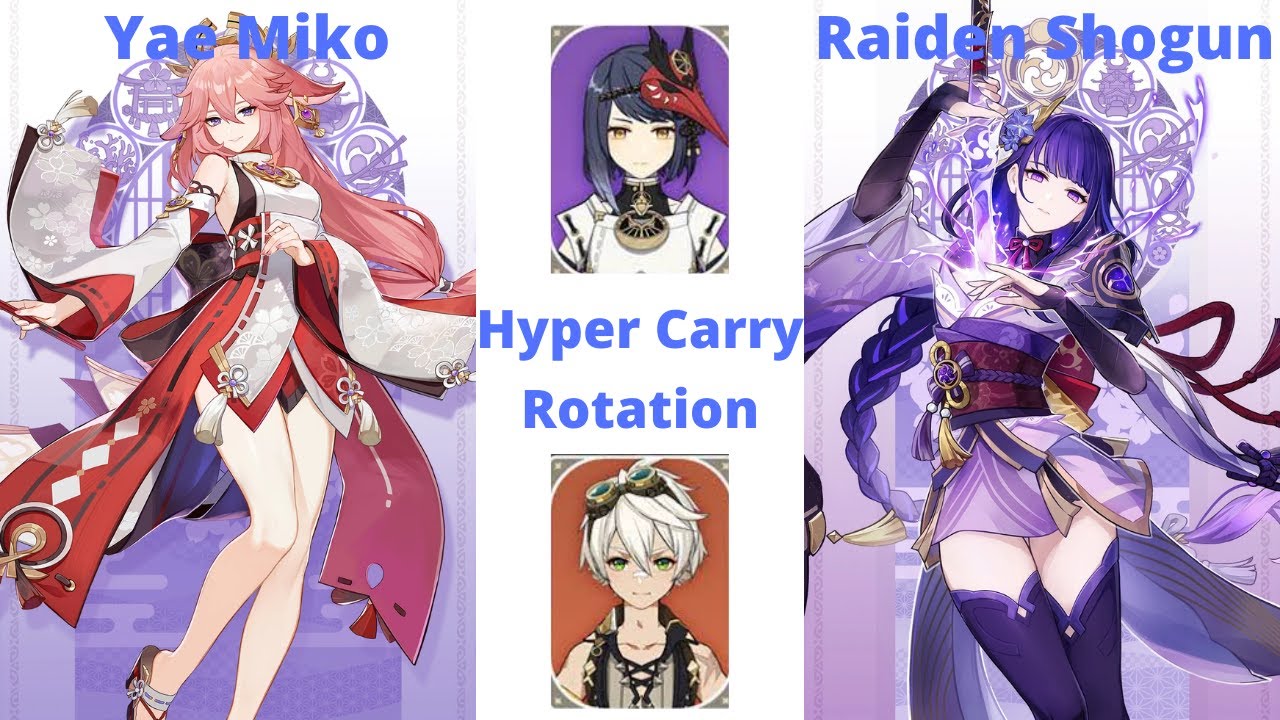 Genshin Impact: Yae Raiden Hyper Carry Rotation - YouTube