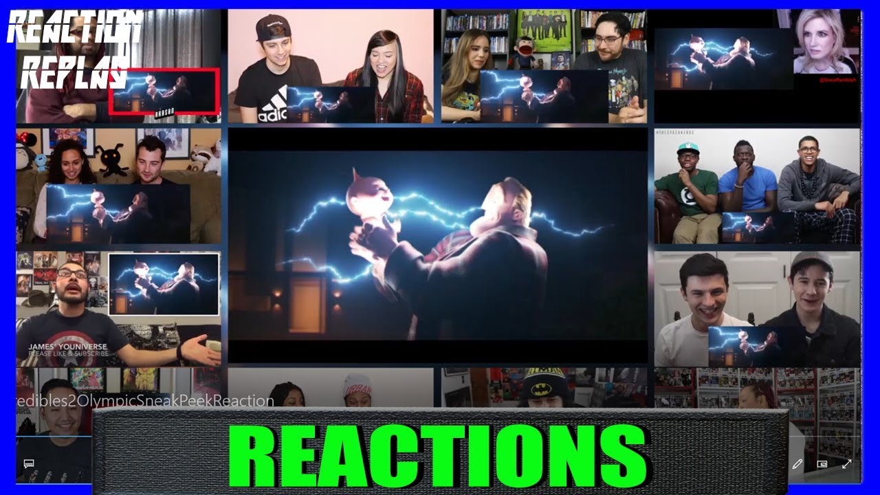 Incredibles 2 Olympics Sneak Peek Reactions Mashup | Reaction Replay ...
