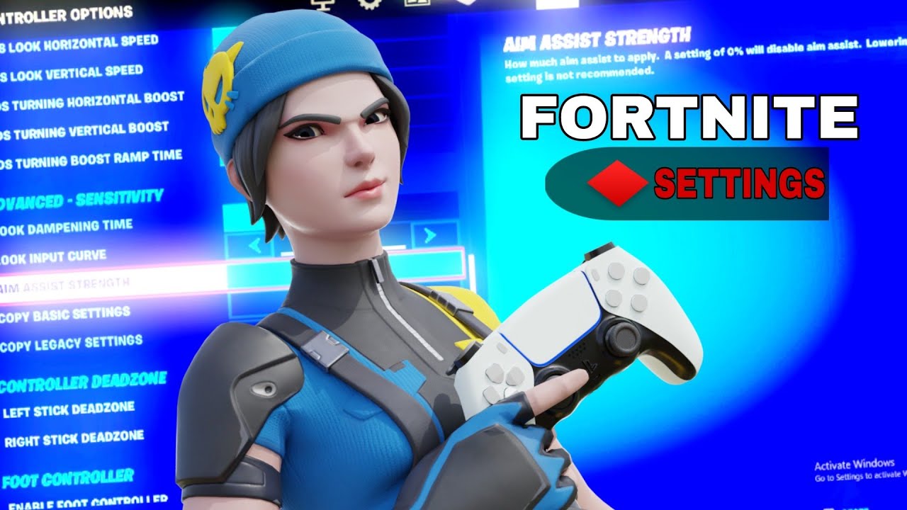 Fortnite gameplay + "Best" controller settings PS5 on linear - YouTube