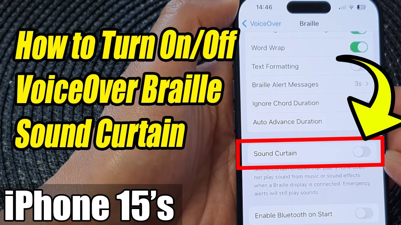 iPhone 15/15 Pro Max: How to Turn On/Off VoiceOver Braille Sound ...