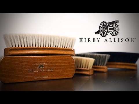 How To Use The Best Quality Shoeshine Brushes | Kirby Allison