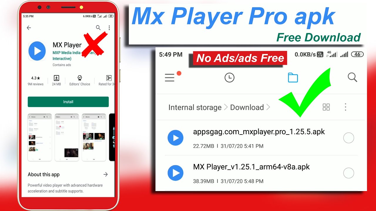 Mx Player Pro Free Download Latest Version | How To Download Mx Player ...