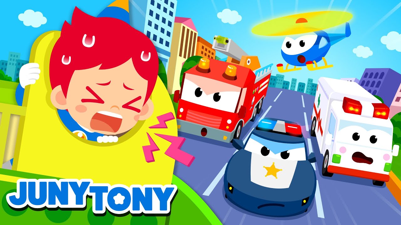 *NEW* Vehicle Rescue Team | Help! My Head is Stuck! | Vehicle Song ...