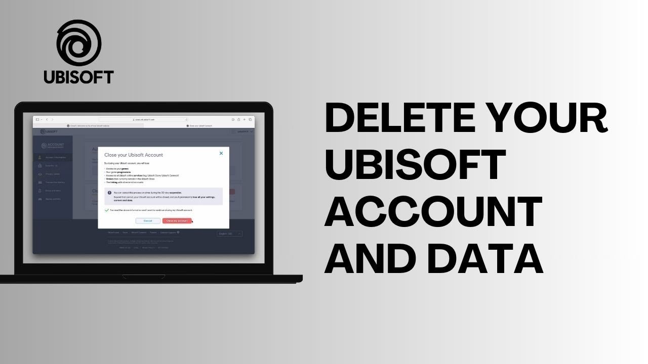 How to Delete Your Ubisoft Account and Data - YouTube