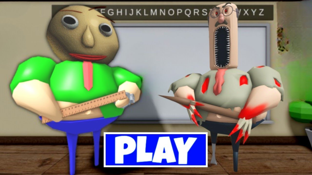 MR. BALDI VS SCARY TEACHER EXE SCHOOL BREAKOUT! (OBBY) ROBLOX - YouTube