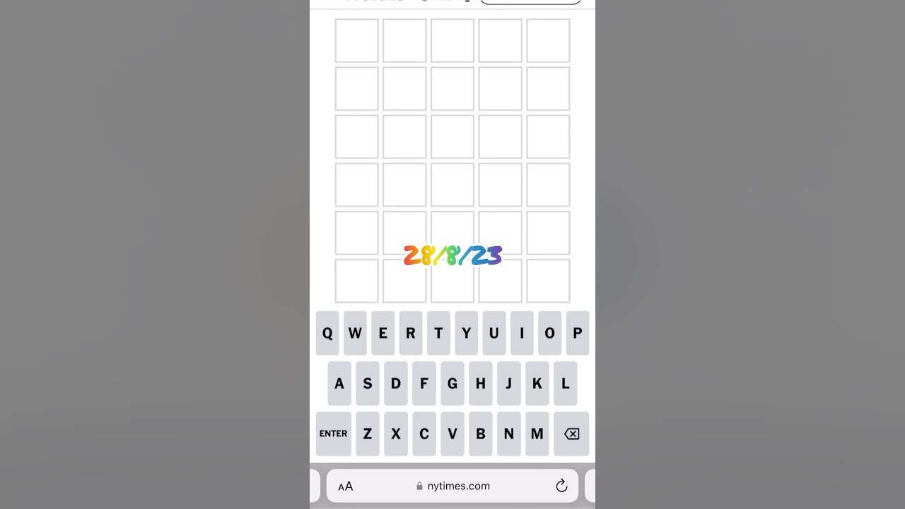 Wordle 28/8/23 - YouTube