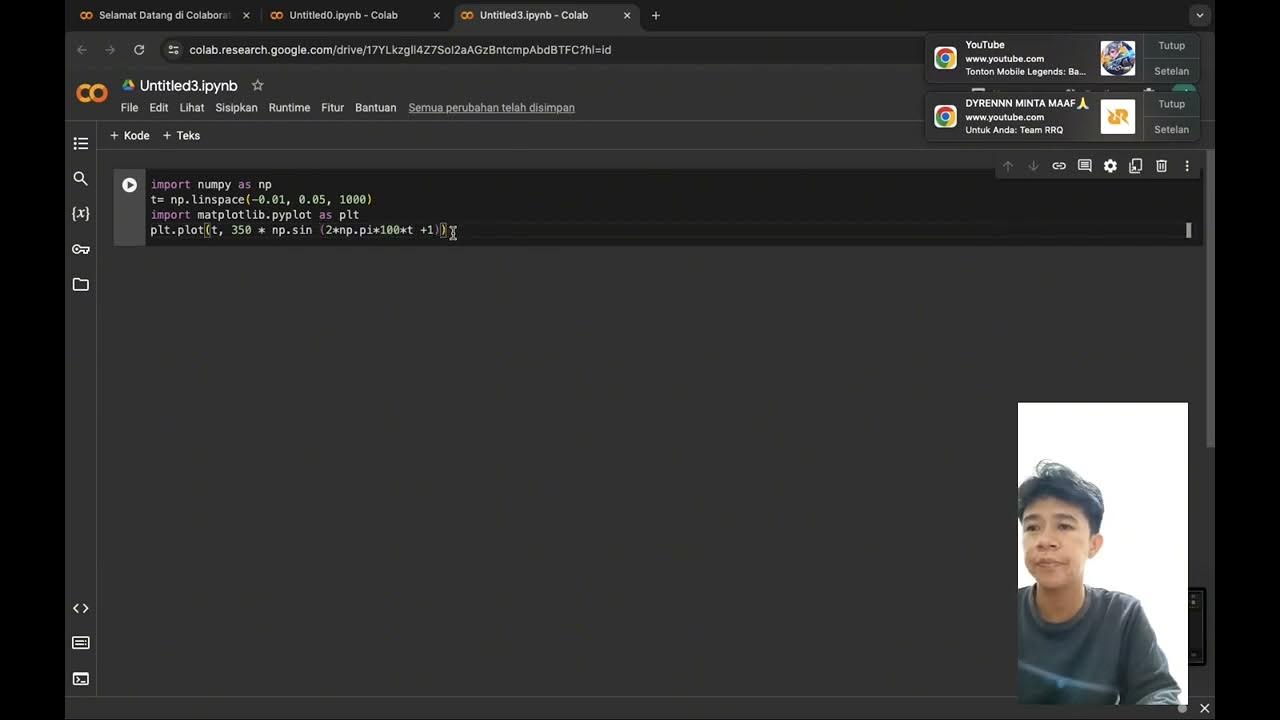 Pembentukan sinyal dasar menggunakan python - YouTube