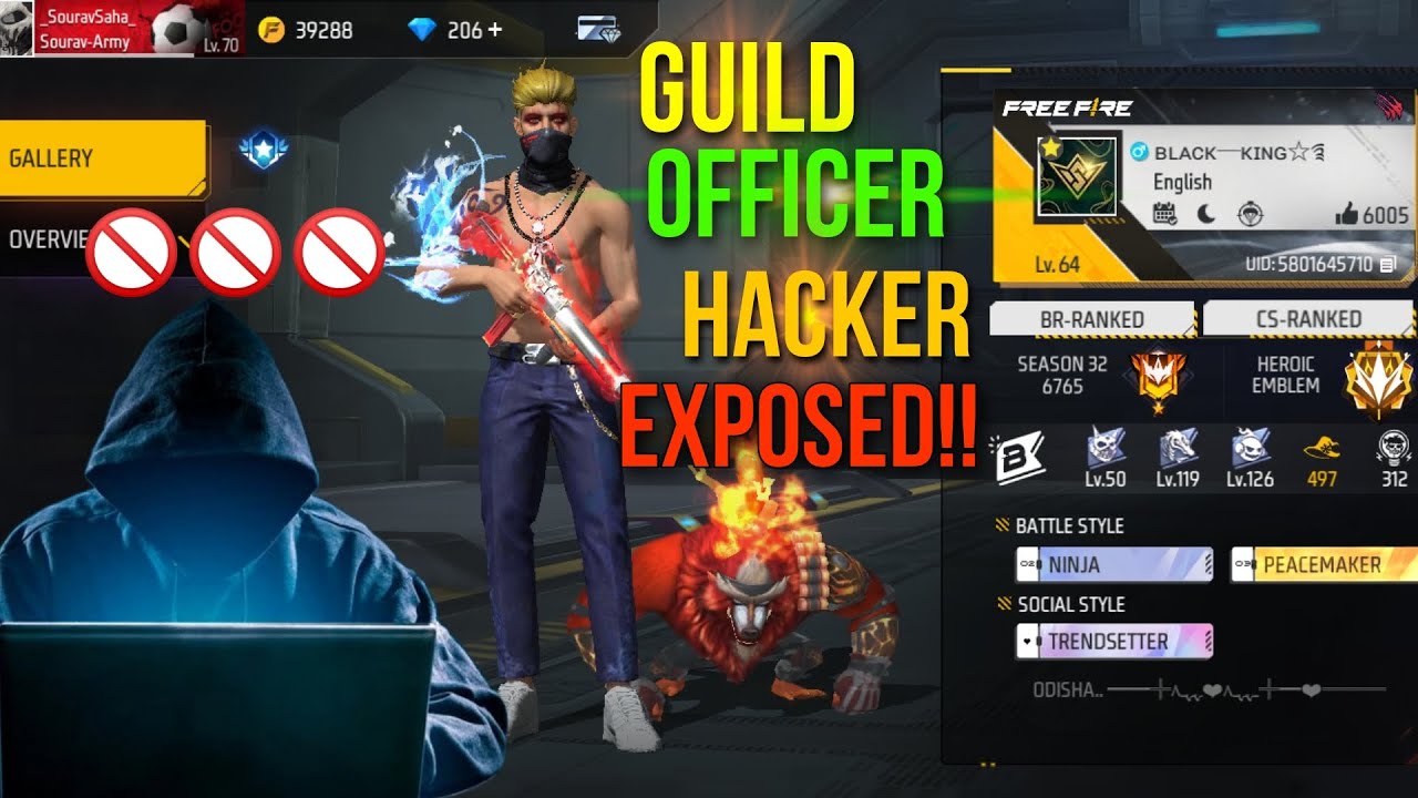 GUILD OFFICER HACKER!! GRANDMASTER PLAYER!! 99.99% PANEL USER!! EXPOSED 🚫🚫🚫!! @SouravFFLIVE ...